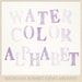 Watercolor Alphabet Clipart, Watercolour Alphabet Clip Art, Digital ...