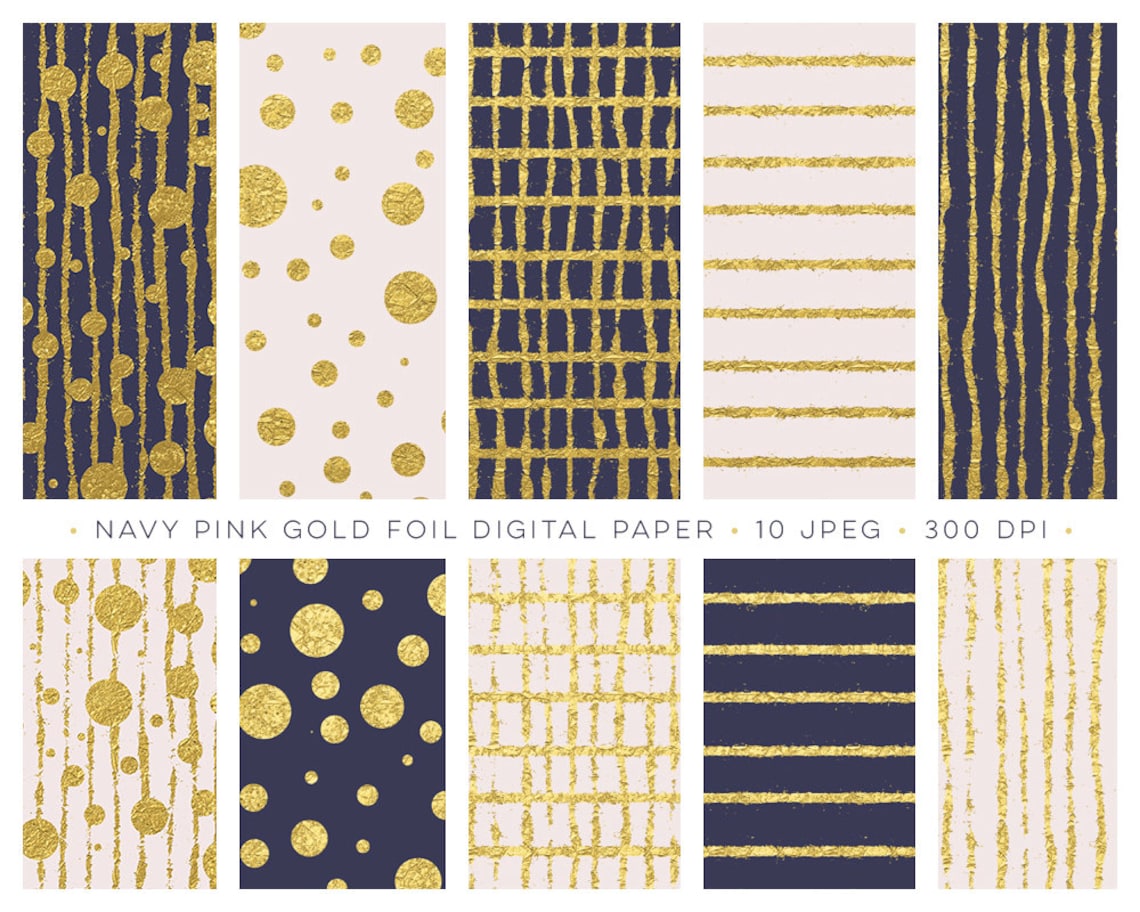 Gold Foil Digital Paper Gold Digital Paper Digital Paper | Etsy