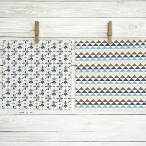 Gold Glitter Digital Paper Set, Turquoise, Navy Gold and Soft Pink ...