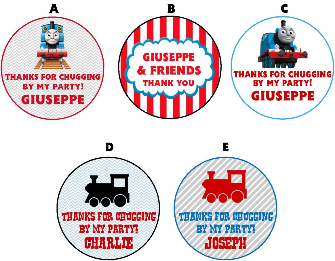 Train Favor Tag, Train Party Favor Tag, Train Tag, Train Birthday Favor ...