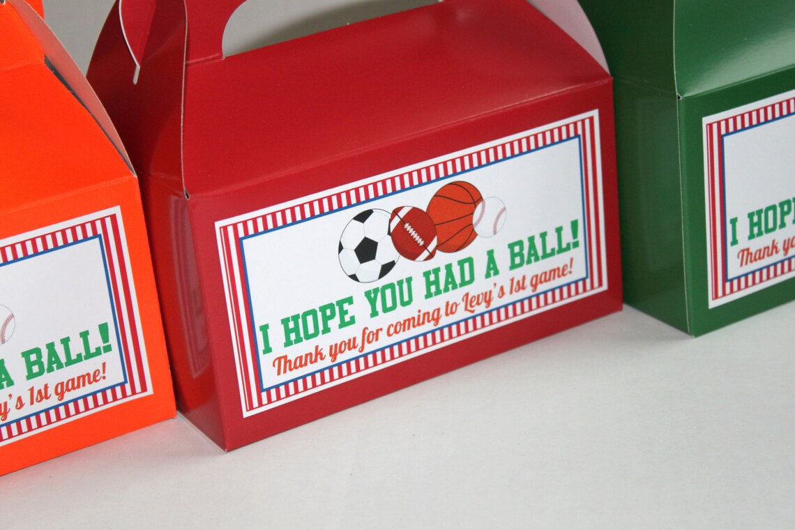 Red Favor Box Red Gable Box Party Favor Candy Box | Etsy