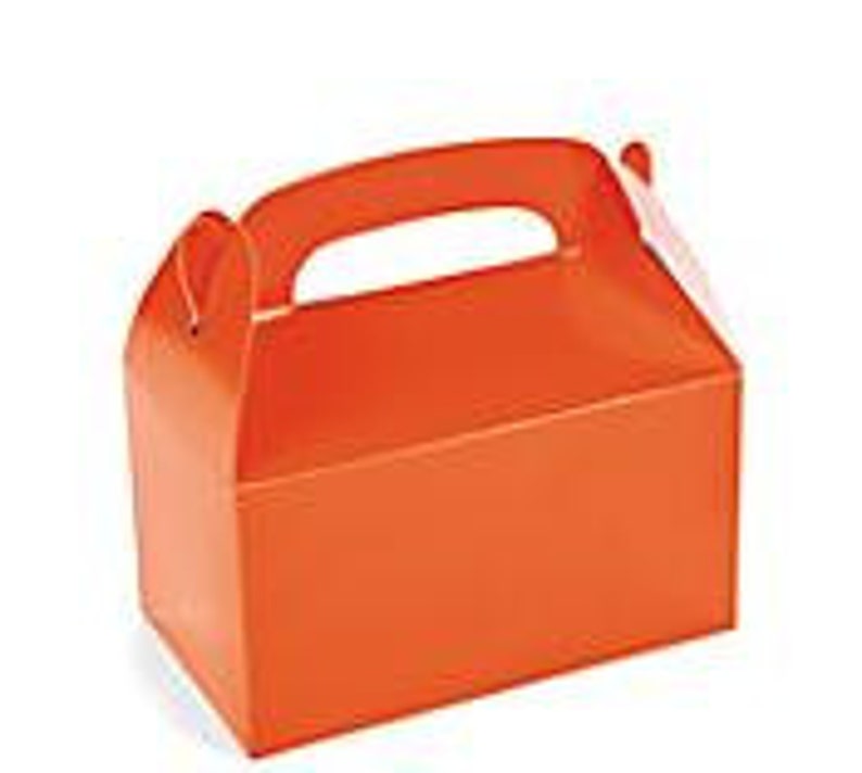 Orange Favor Box Orange Gable Box Party Favor Candy Box - Etsy