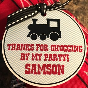 Train Favor Tag, Train Party Favor Tag, Train Tag, Train Birthday Favor ...
