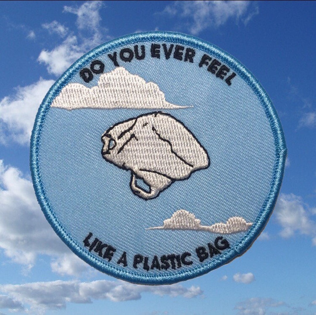 Plastic Bag Embroidered Patch - Etsy