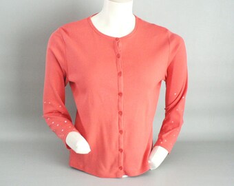 Coral Cardigan | Etsy