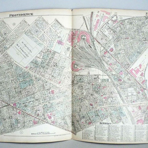 Antique Plat Map - Etsy