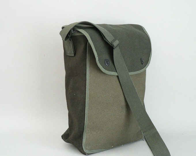 Minimalist Military Style Canvas Messenger Bag - Etsy