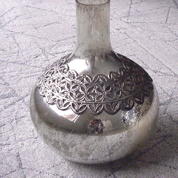 Mercury Glass Vase - Etsy