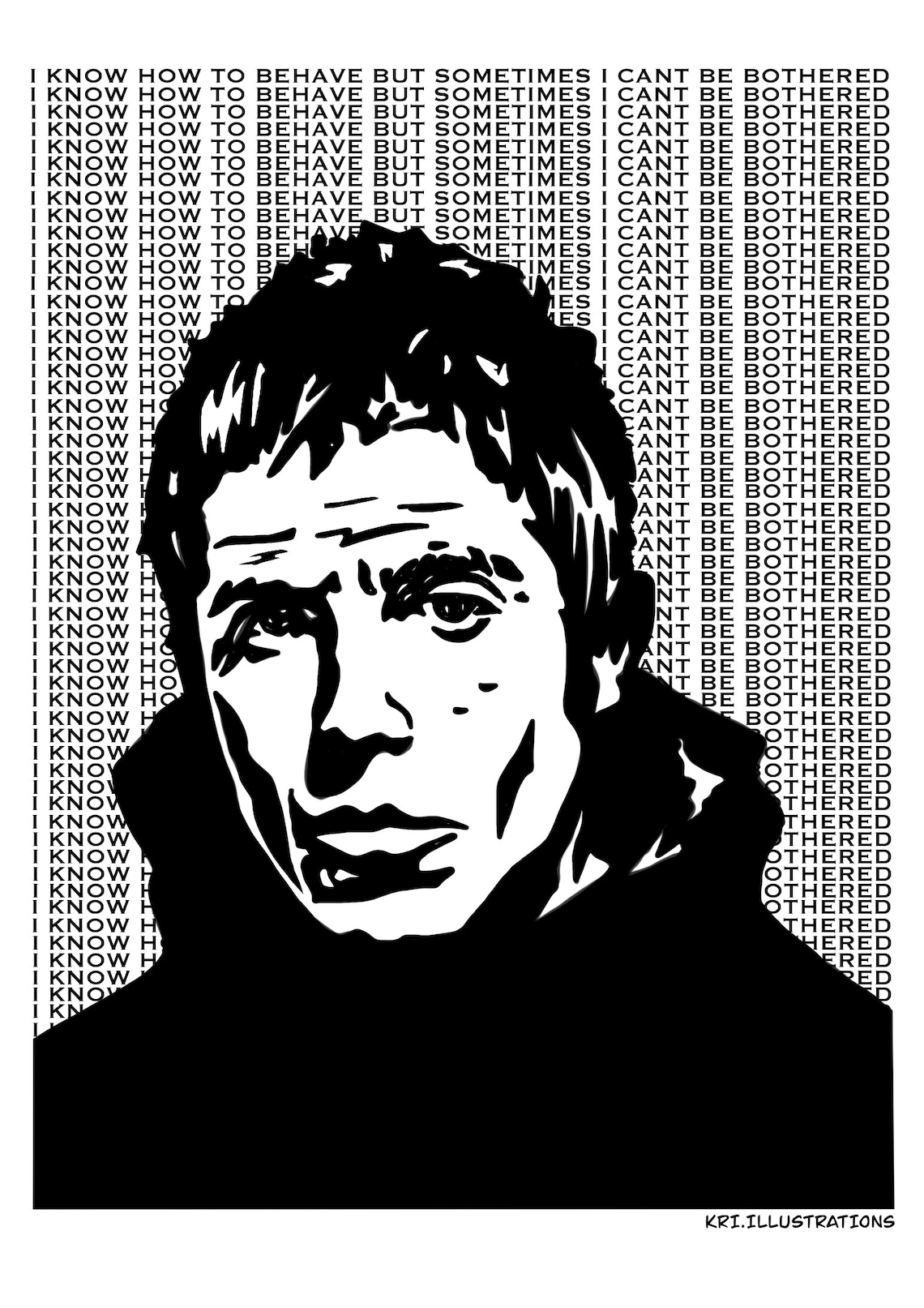 A3 Liam Gallagher Print - Etsy