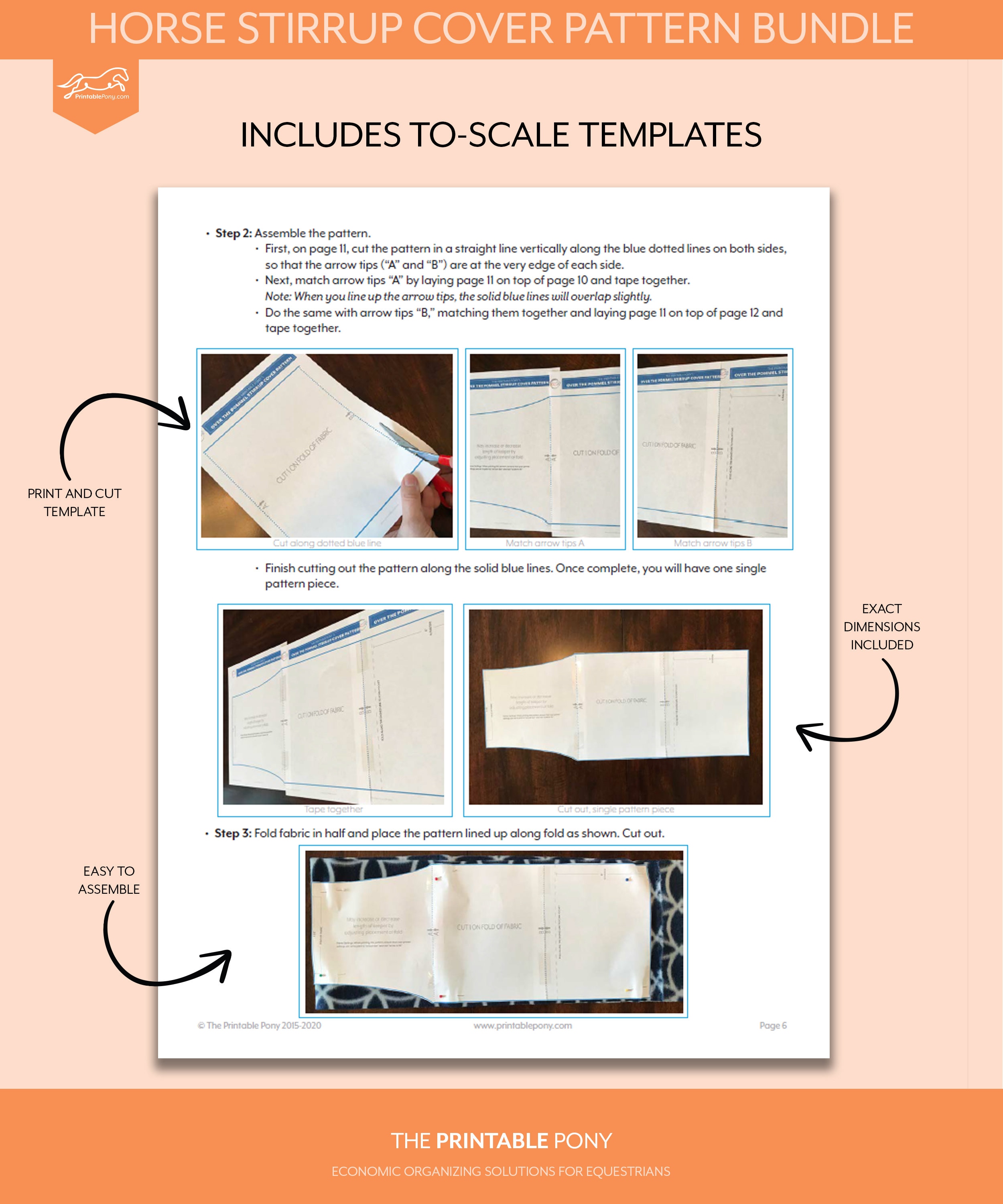 Horse Stirrup Cover Pattern BUNDLE, Sewing, Instant Download - Etsy ...