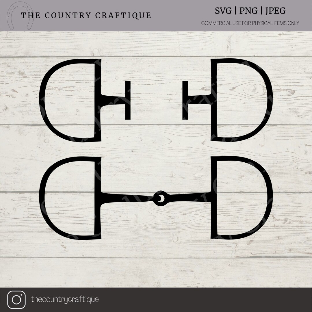Horse Snaffle Bit Bundle SVG / PNG / JPEG | Horse Clipart | Monogram ...