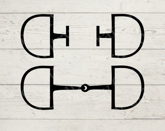 Snaffle Bit Svg Stirrup SVG / PNG / JPEG | Horse Bit Svg | Snaffle Bit ...