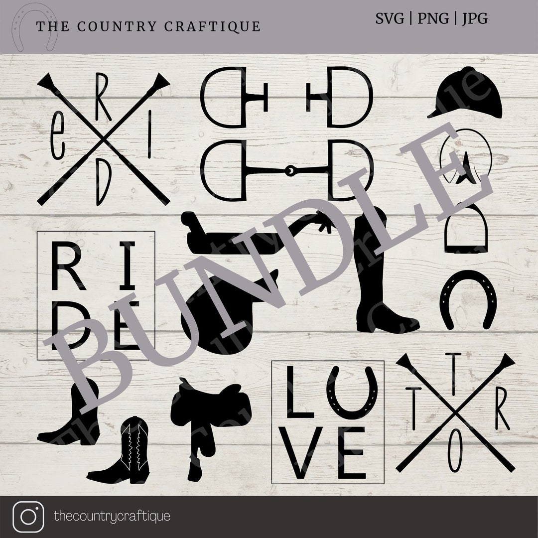 Equestrian Bundle SVG / PNG / JPEG Graphic | Horse Svg | Equestrian Svg ...