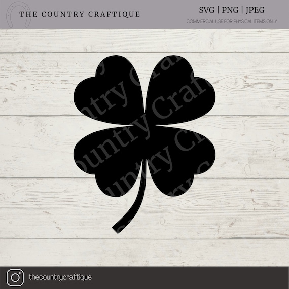Trébol de cuatro hojas SVG / PNG / JPEG Graphic / Irish svg / - Etsy México