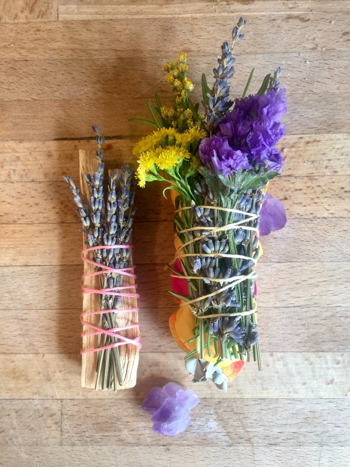 5 Rosemary Lavender Sage Bundles Floral Sage Bundles - Etsy