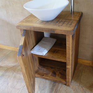 New Chunky Rustic Solid Wood Bathroom Basin Sink Vanity Wash - Etsy