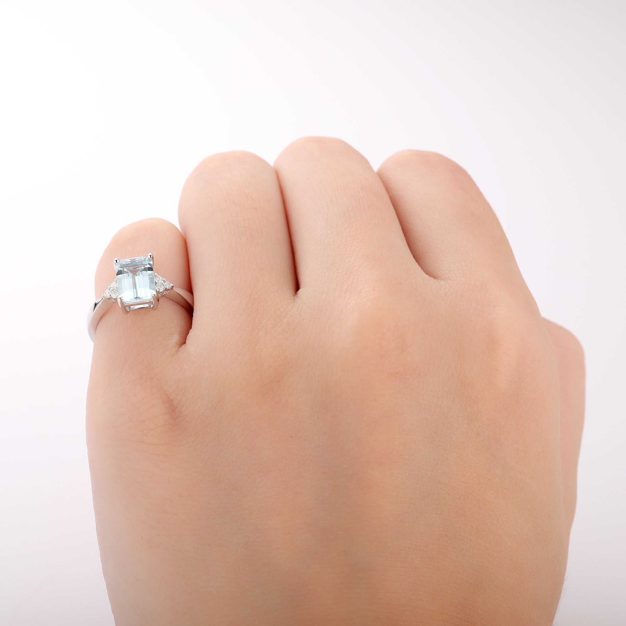 Brilliant 6x8mm Emerald Cut Natural Fancy Aquamarine - Etsy