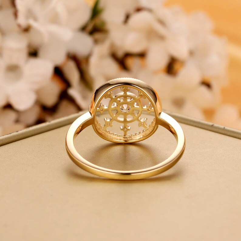 Vintage 14K Solid Gold Ring0.18ctw Natural Diamonds - Etsy