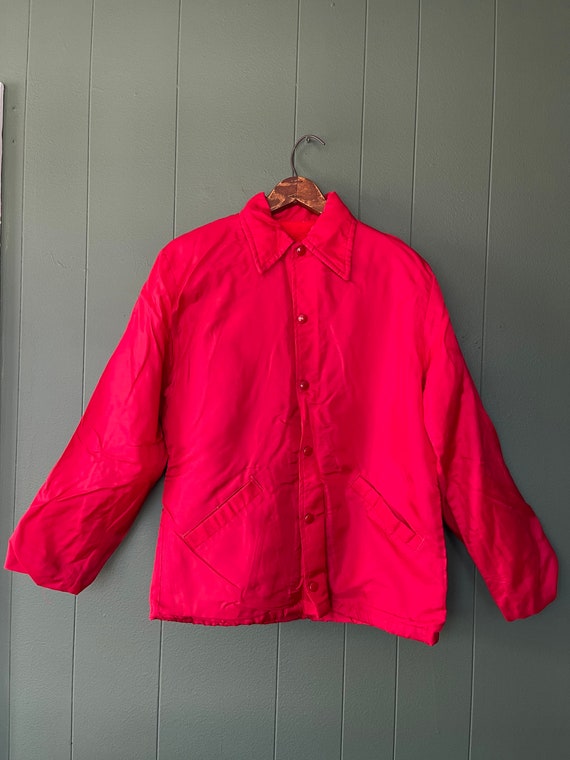 Nylon Jacket with Fuzzy Interior - Gem