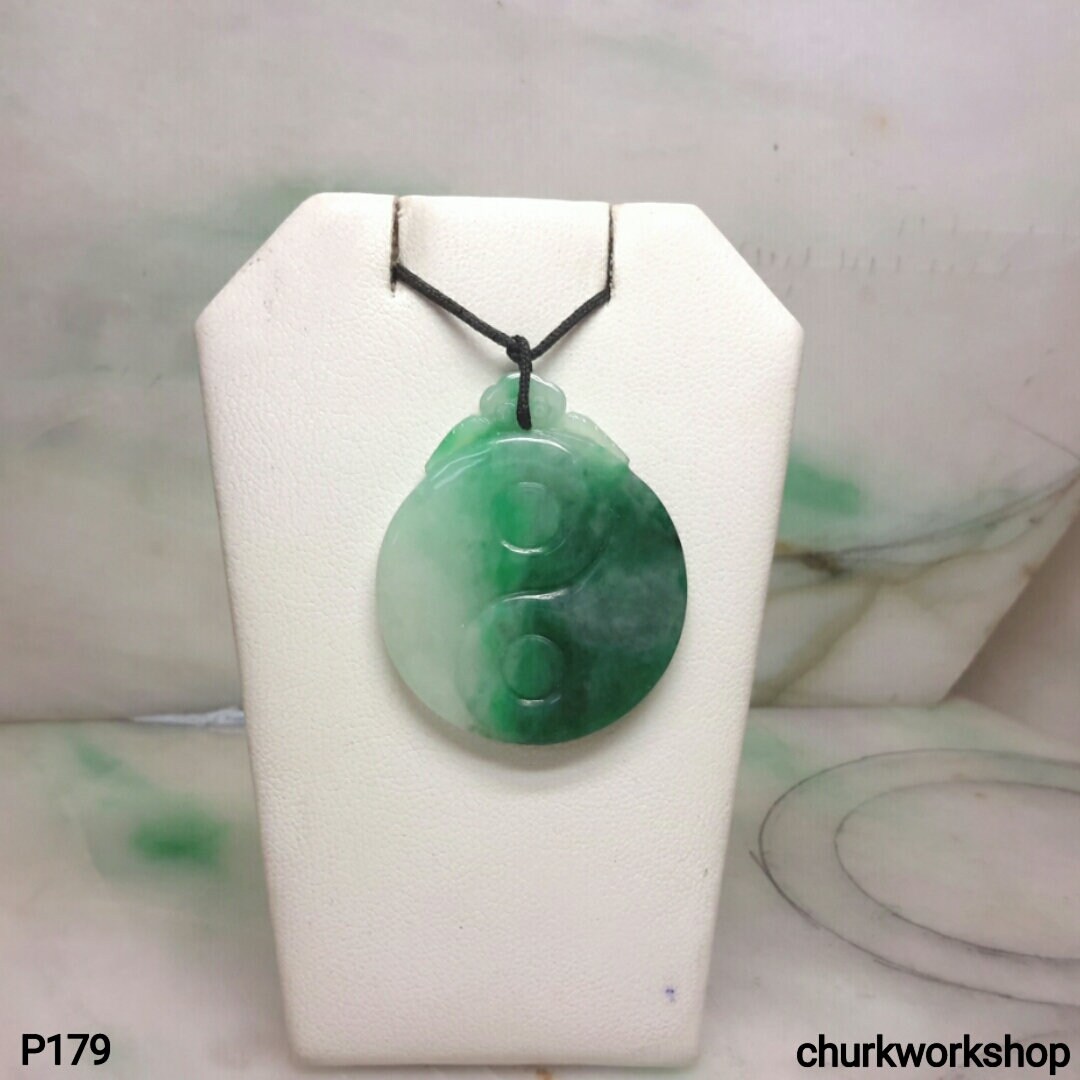 Jade Yin & Yang Pendant - Etsy