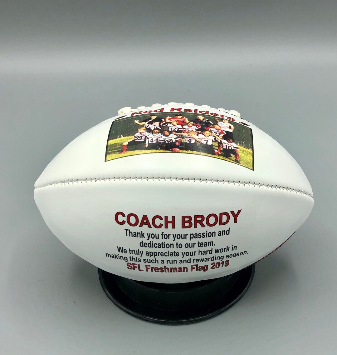 Custom Photo Football: Personalized Coach/team Gift - Etsy