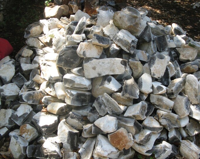 24 Pounds of Georgetown Blue Flint for Knapping Arrowheads, Spear ...