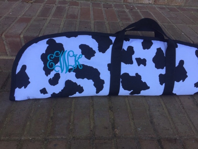 Cow print rifle/shotgun case Monogrammed ShotGun Case | Etsy
