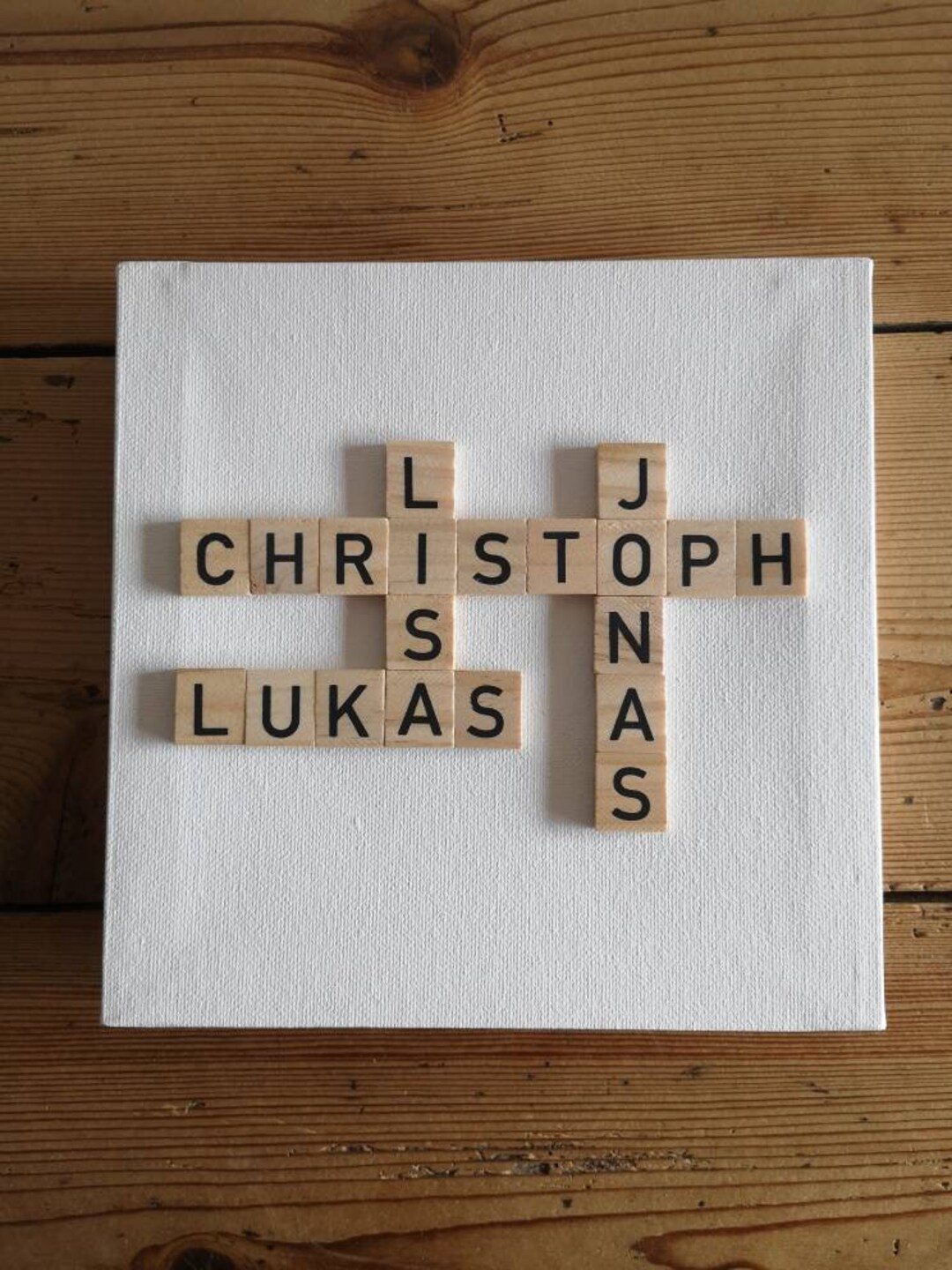 Scrabble Letter Picture Personal Family Picture Without - Etsy