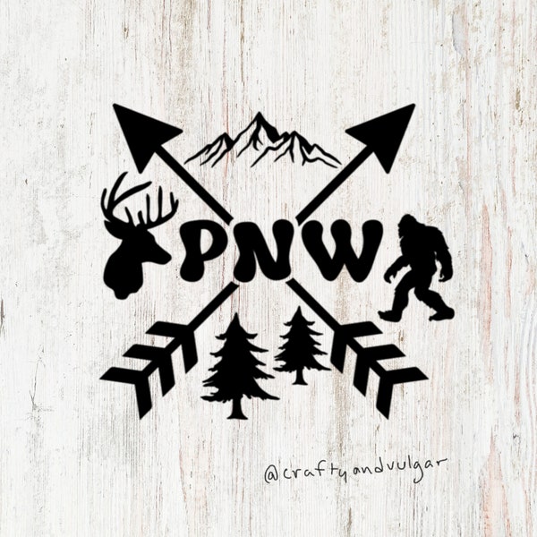 Sasquatch Pnw Decal - Etsy