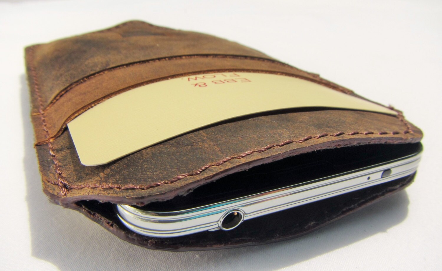 Handmade Real Leather Smart Phone Pouch Iphone 6 - Etsy