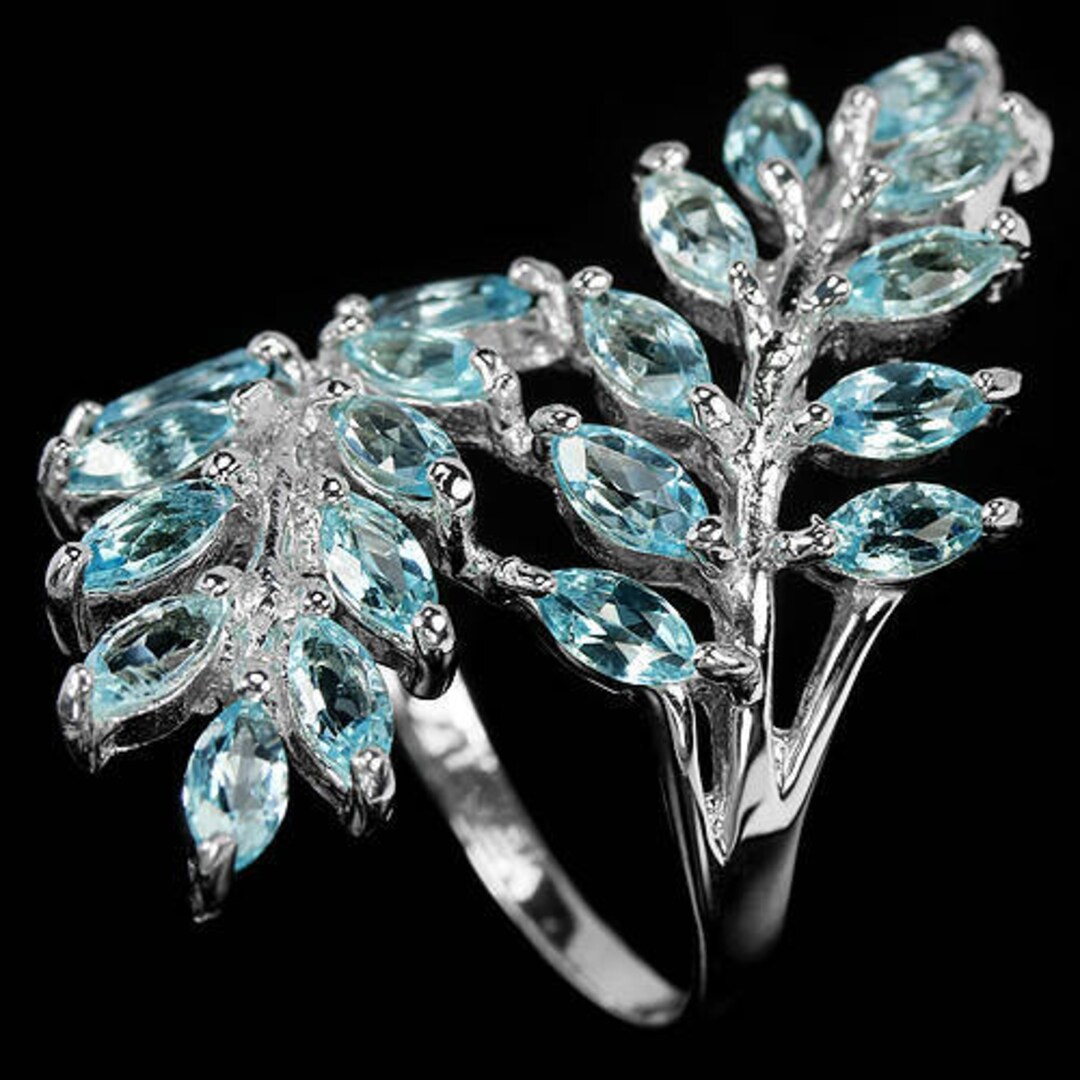 Pre-raphaelite Goddess Theme Natural London Blue Topaz - Etsy