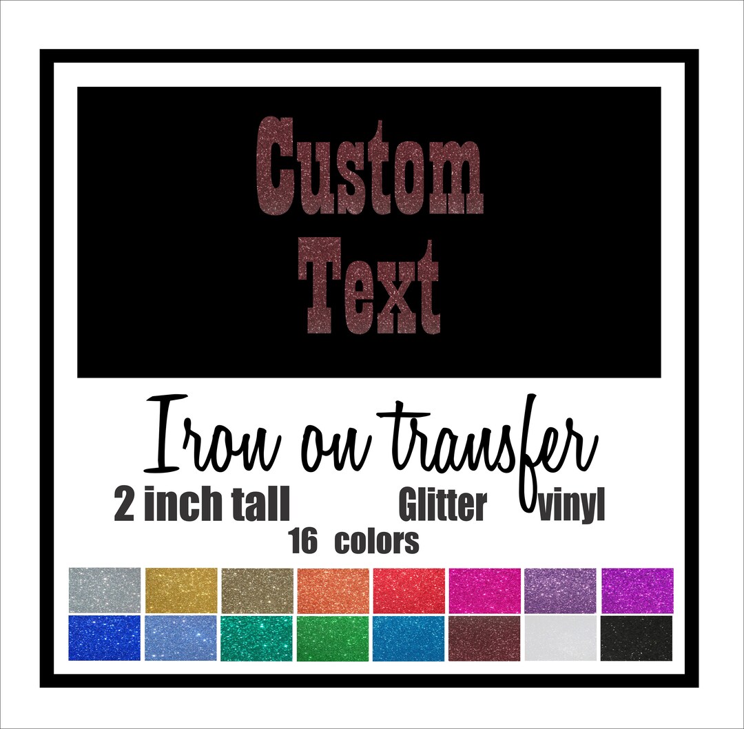 Iron on Letters, Alphabet Made From Glitter Vinyl Are a Great Way to ...