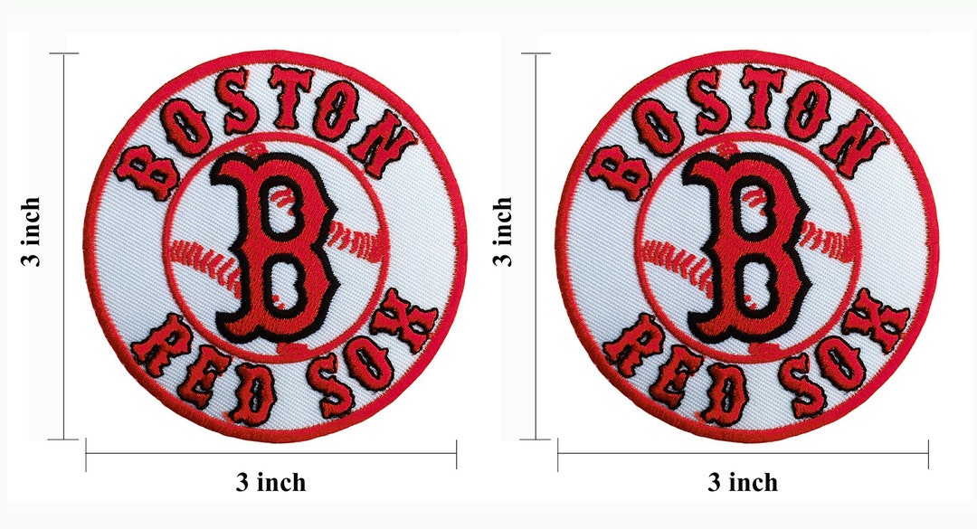 2PCS Red-sox B Circle 3.0x3.0 Embroidered Iron On,sewing on Patch. - Etsy