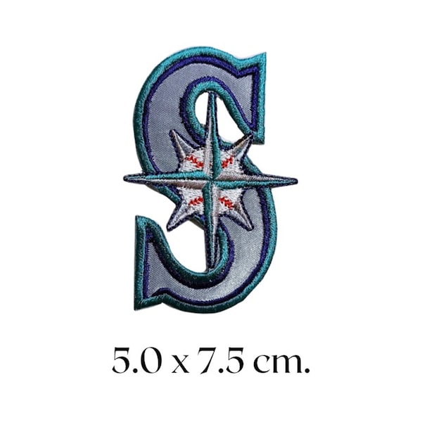 Seattle Mariners Embroidered Patches - Etsy