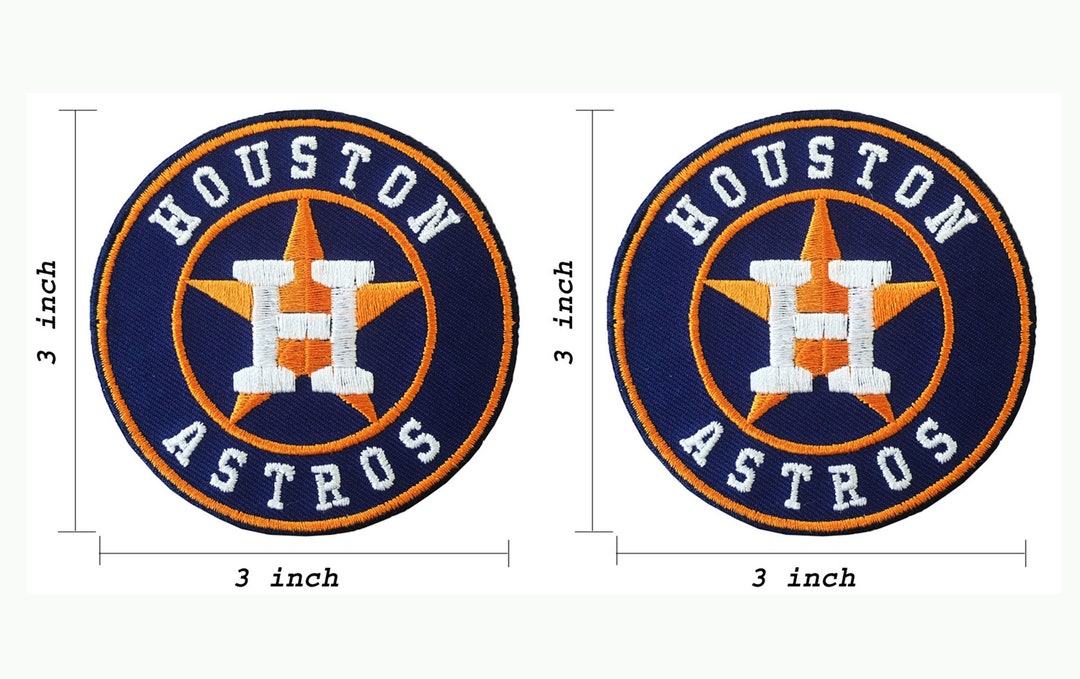 2PCS Astros Circle 7.5x7.5 Cm Embroidered Iron On,sewing on Patch. - Etsy