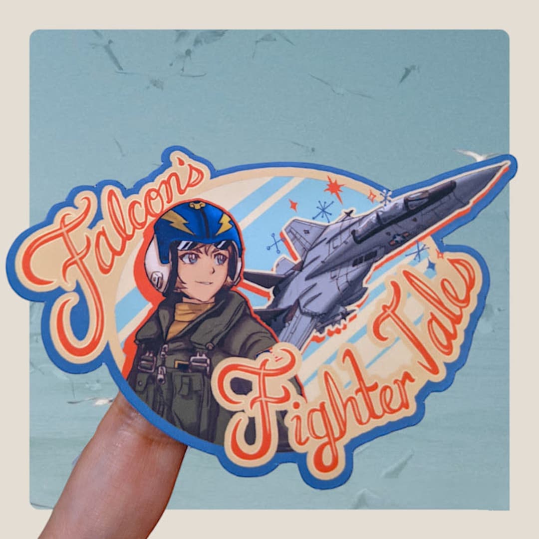 Falcon's Fighter Tales Logo Sticker - Etsy