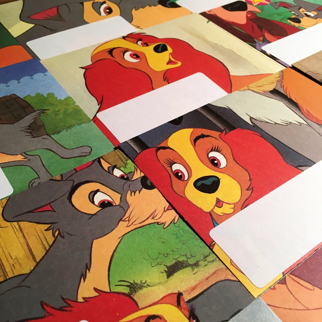 Lady and the Tramp Disney Letter Writing Set With Handmade Envelopes ...