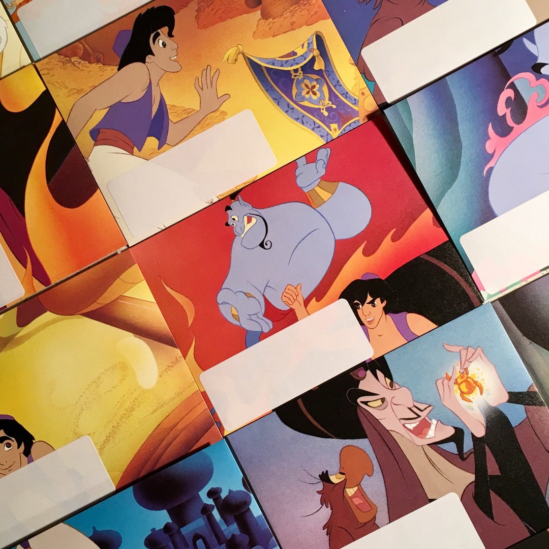 Aladdin Disney Letter Writing Set With Handmade Envelopes. Upcycled ...