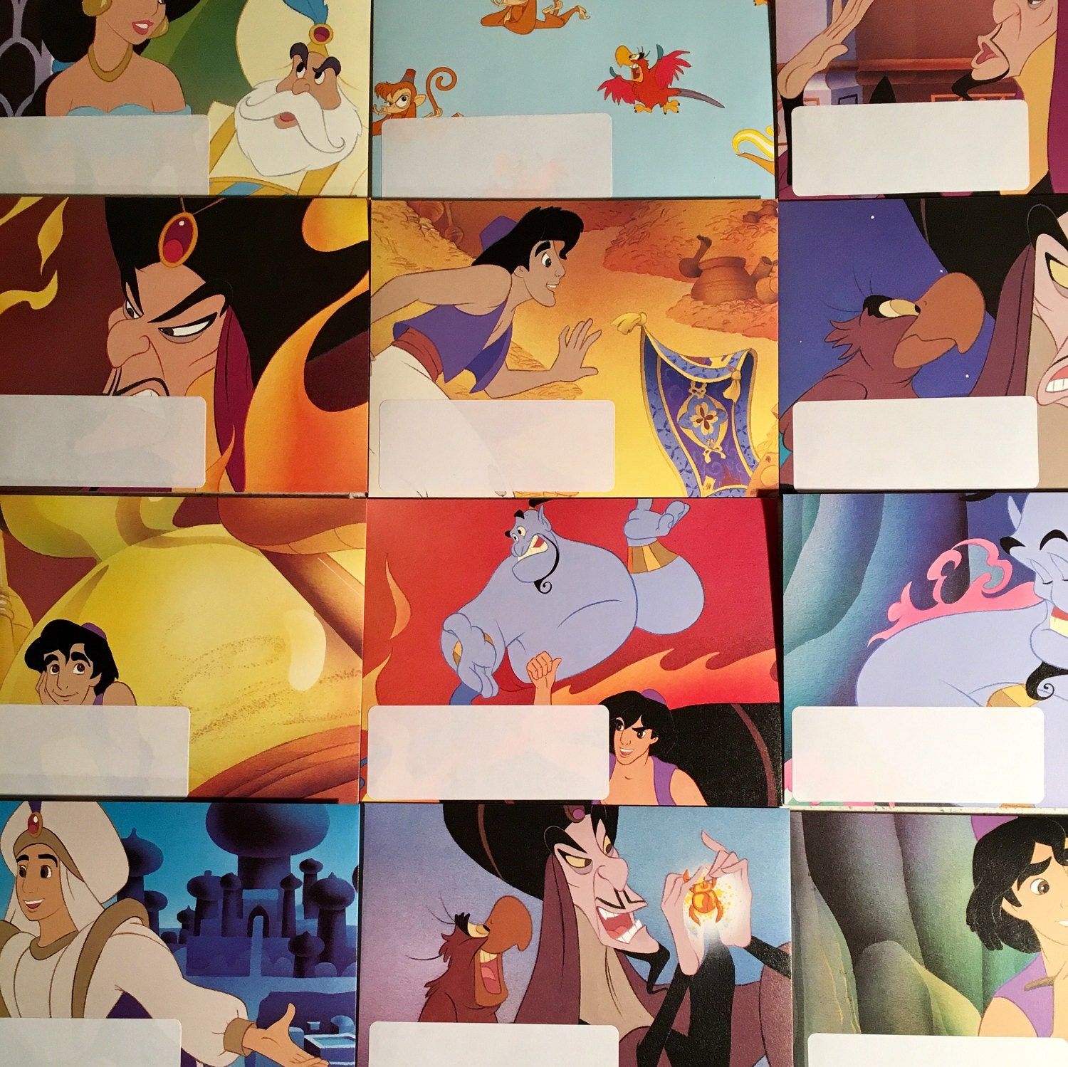 Aladdin Disney Letter Writing Set With Handmade Envelopes. - Etsy