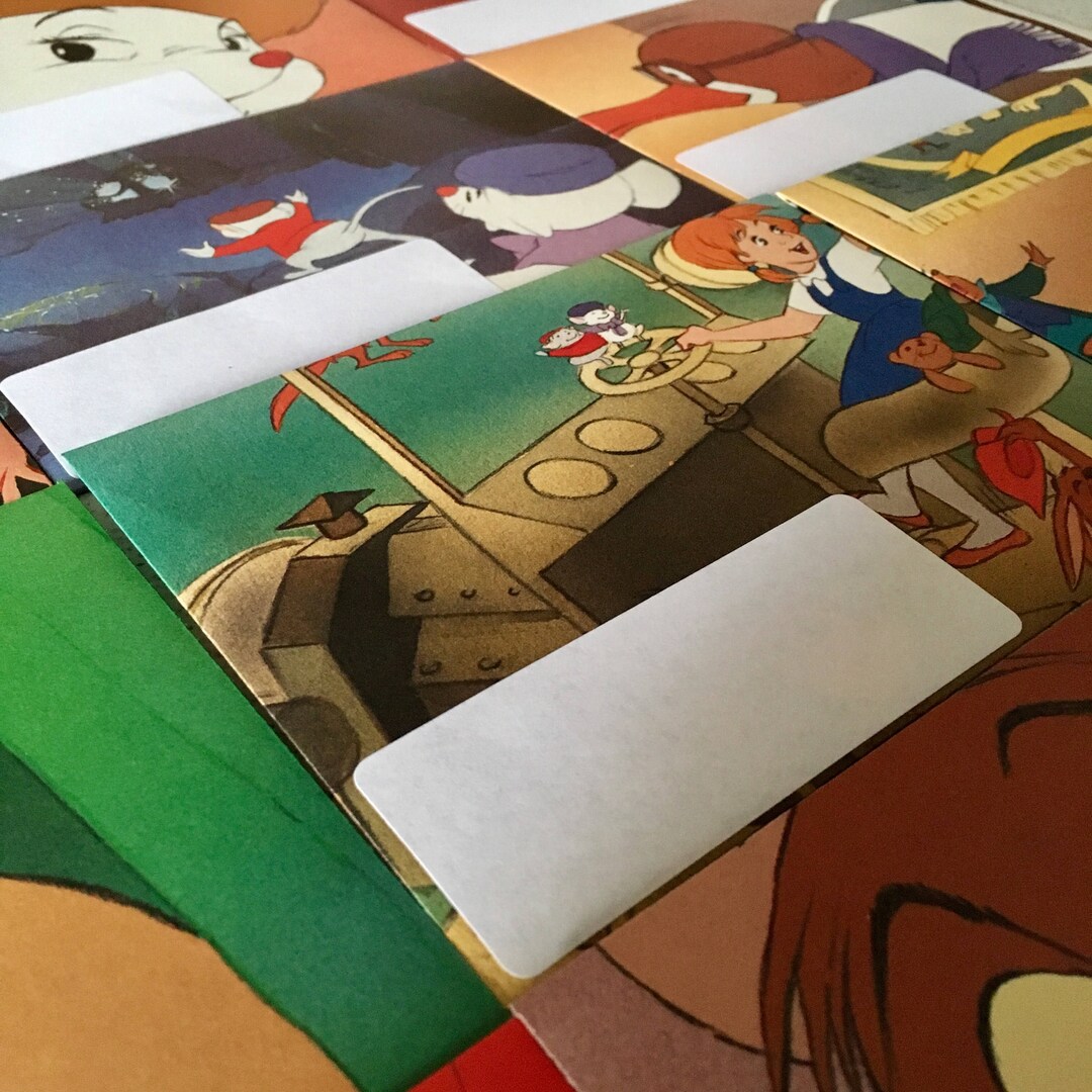 The Rescuers Disney Letter Writing Set With Handmade Envelopes ...