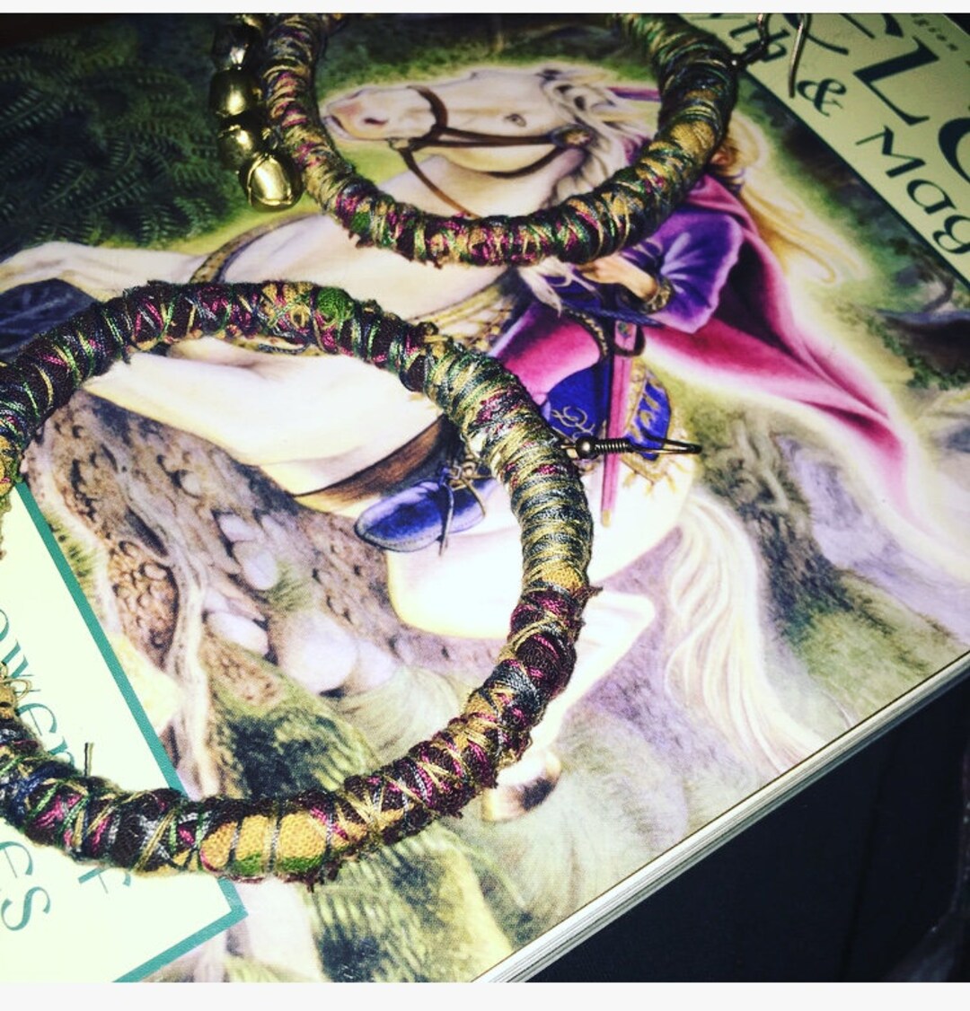 Jingle Jangle Funky Thread Hoops - Etsy Hong Kong