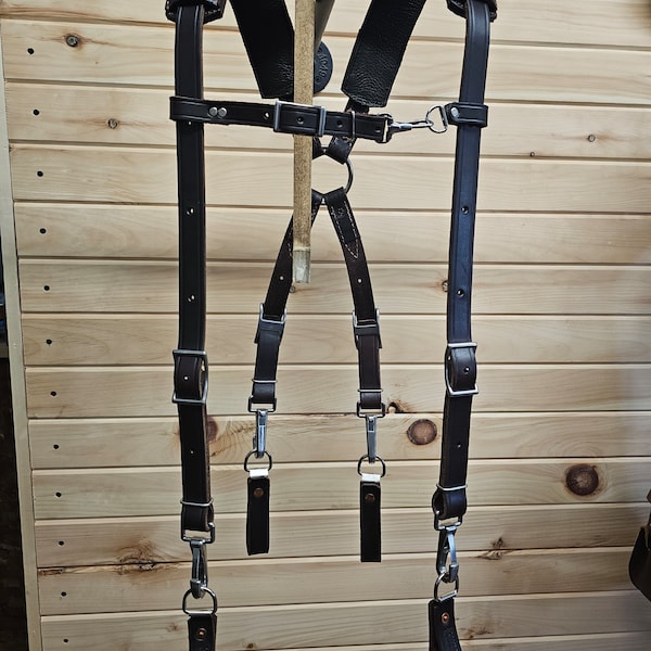 Leather Belt Loop Suspenders - Etsy