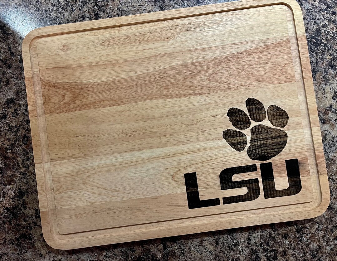 LSU Tigers Football. Laser Etched Wooden Kitchenaid, Charcuterie ...