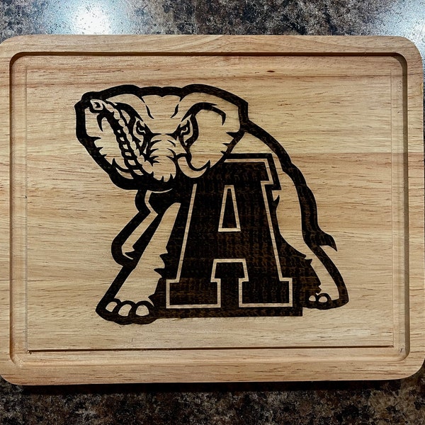 Wood Alabama Cutting Board - Etsy