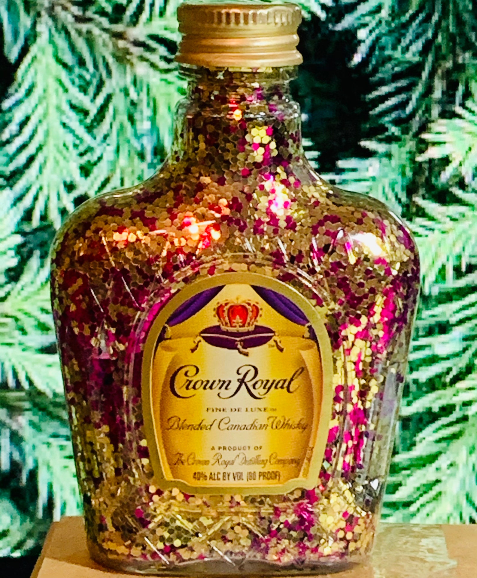 Crown Royal Purple & Gold Glitter Christmas Ornament - Etsy