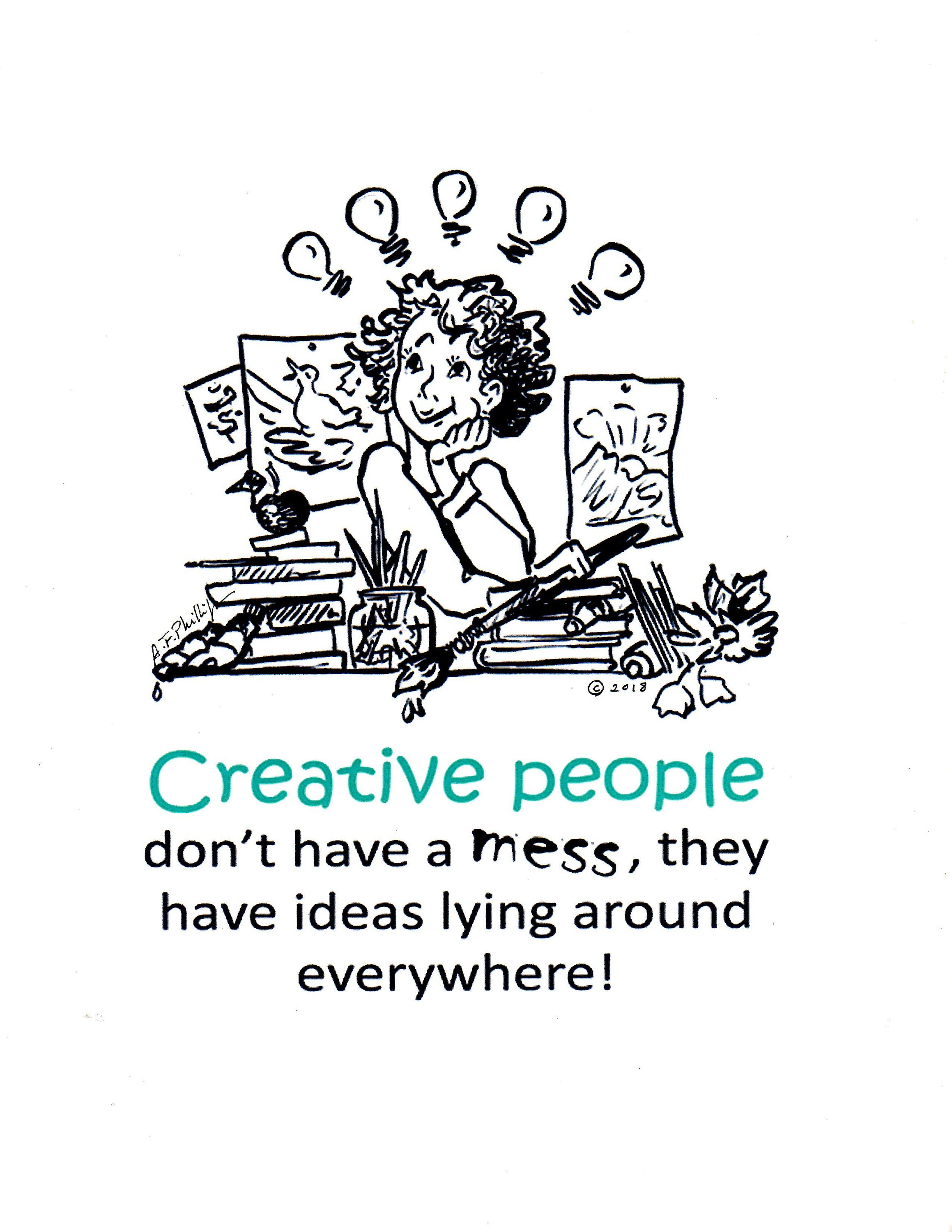 Creative People... Illustrated Quote, Art Humor, Inspirational Saying ...