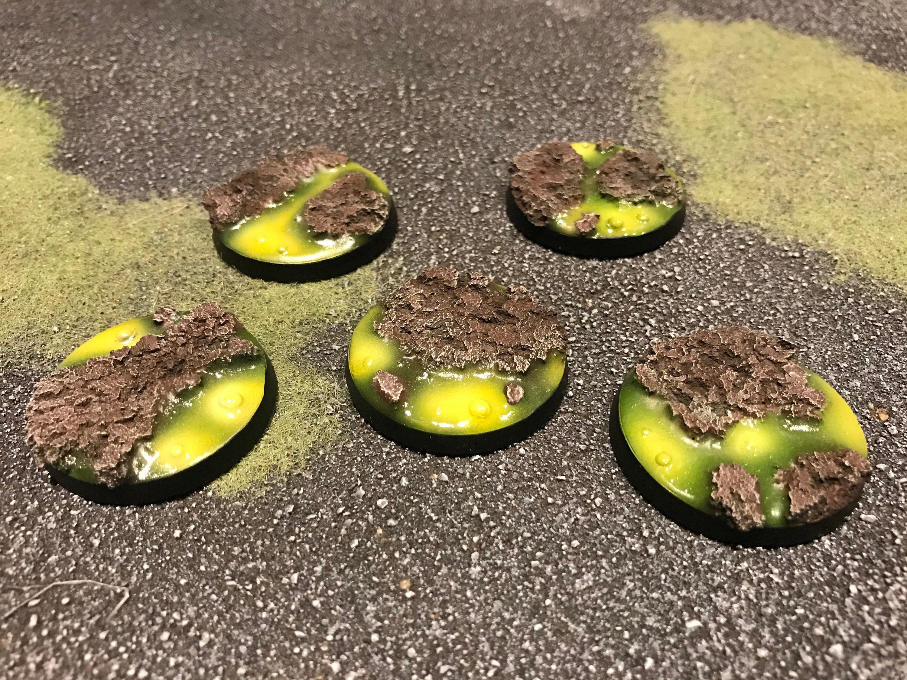 Warhammer 40K 40mm Toxic Waste Bases | Etsy