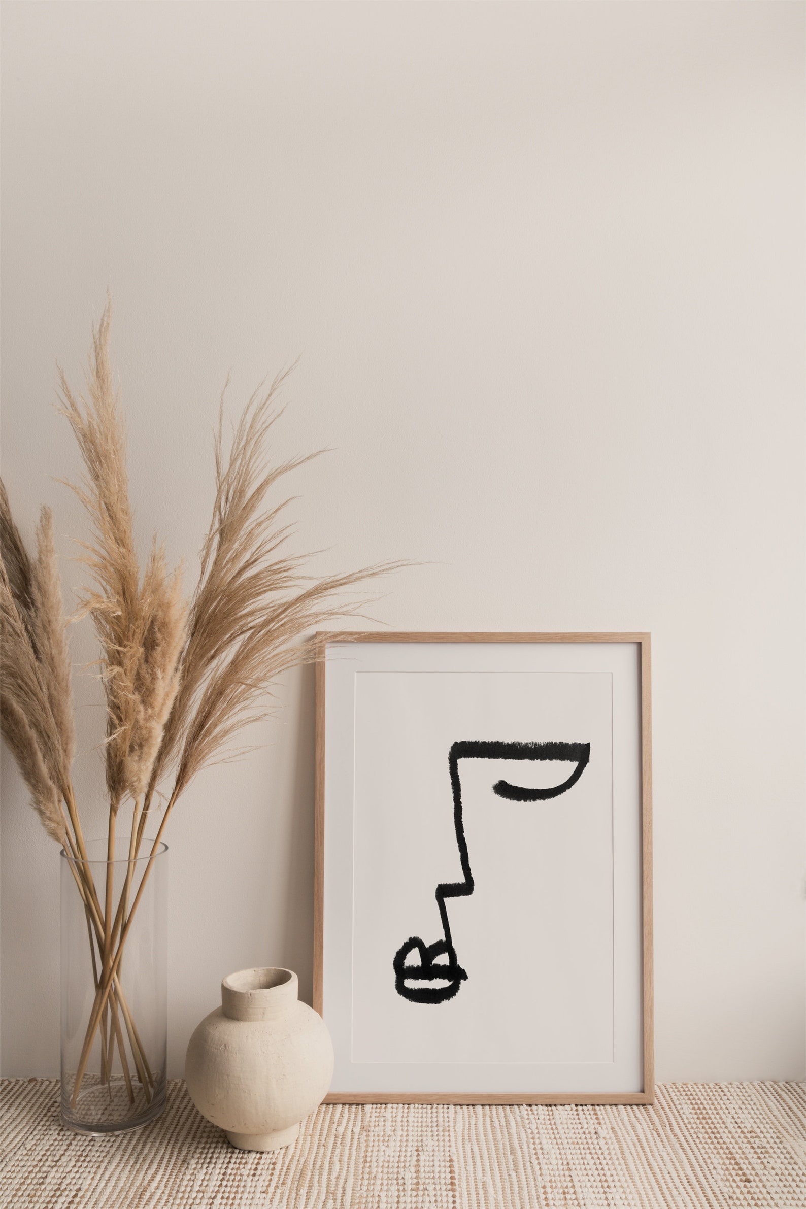 Minimal One Line Art. Illustration of a Face. Digital | Etsy