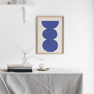Ceramic Vase No.1. Abstract Minimal Block Color Illustration of a Vase ...