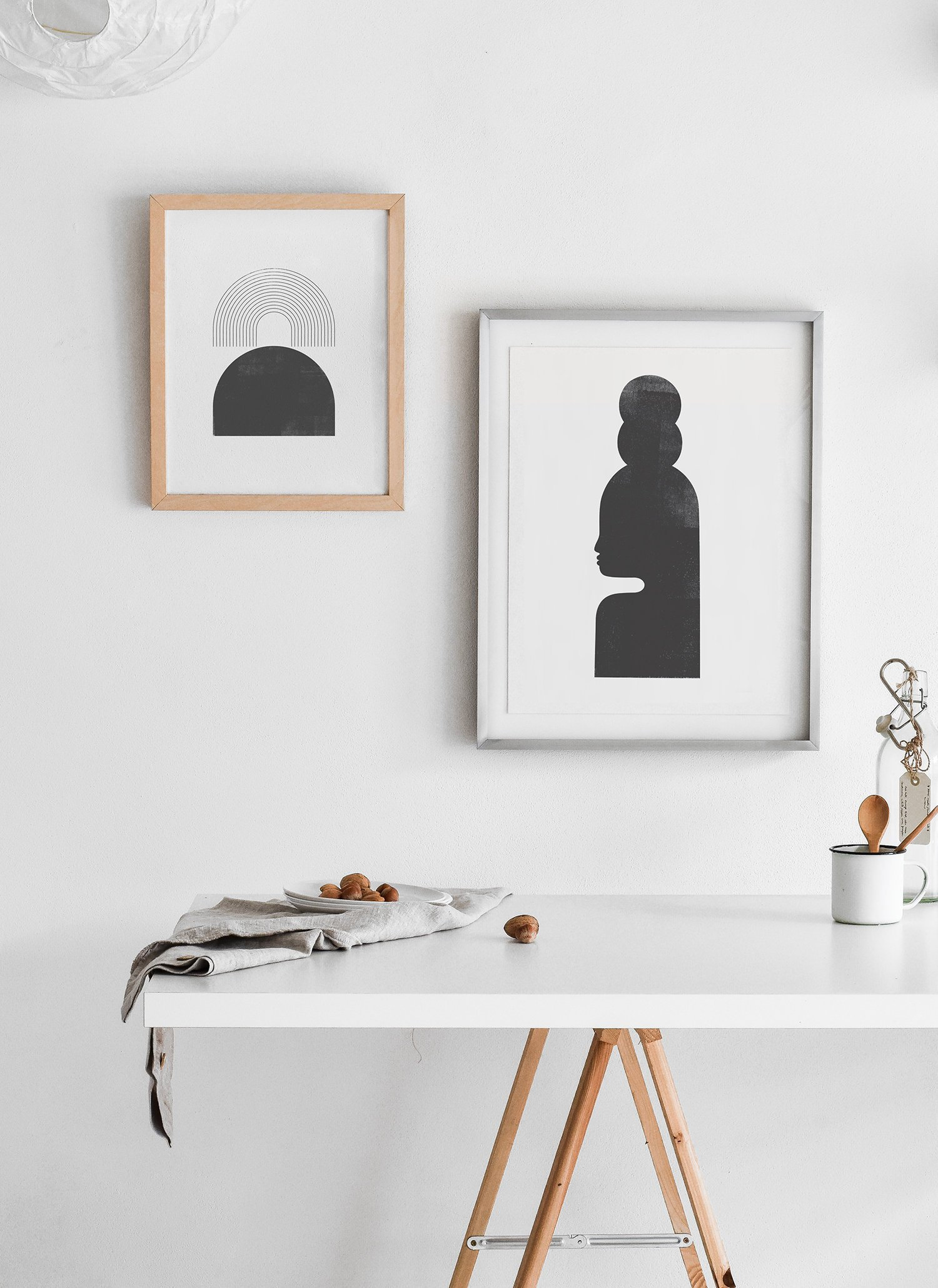 Original Abstract Woman Figure, Woodblock Style Illustration. Download ...